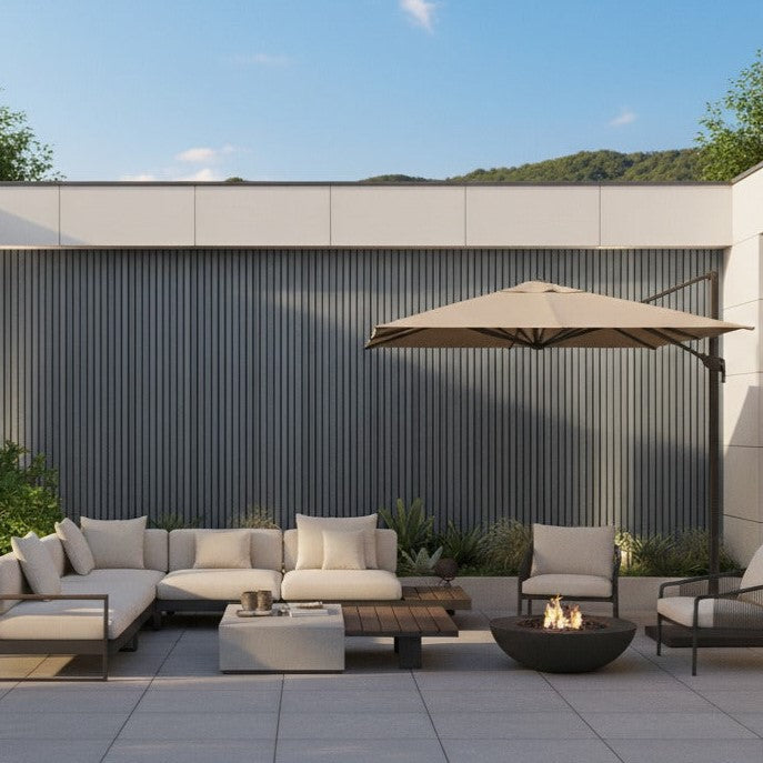 Premium Outdoor Slatted Wall Panels | Panel Hub UK