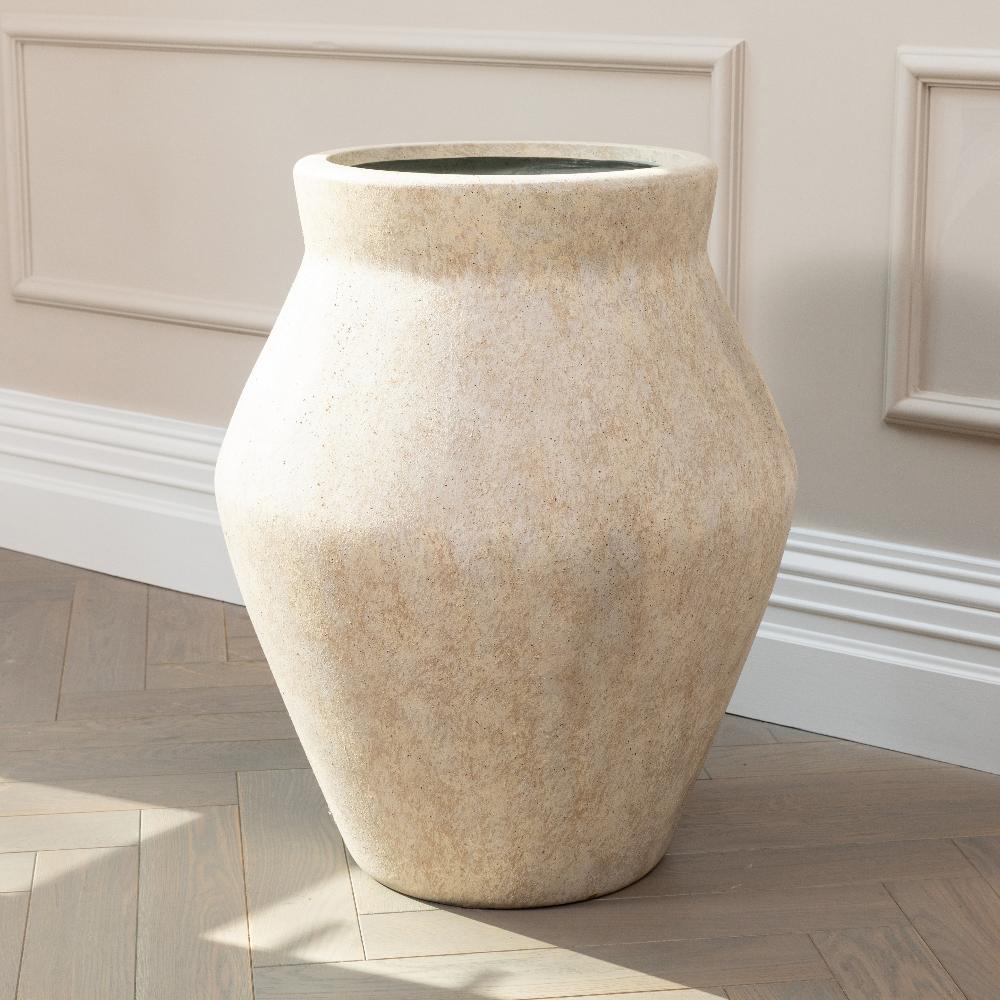 Fleuri Beige Stone Planter