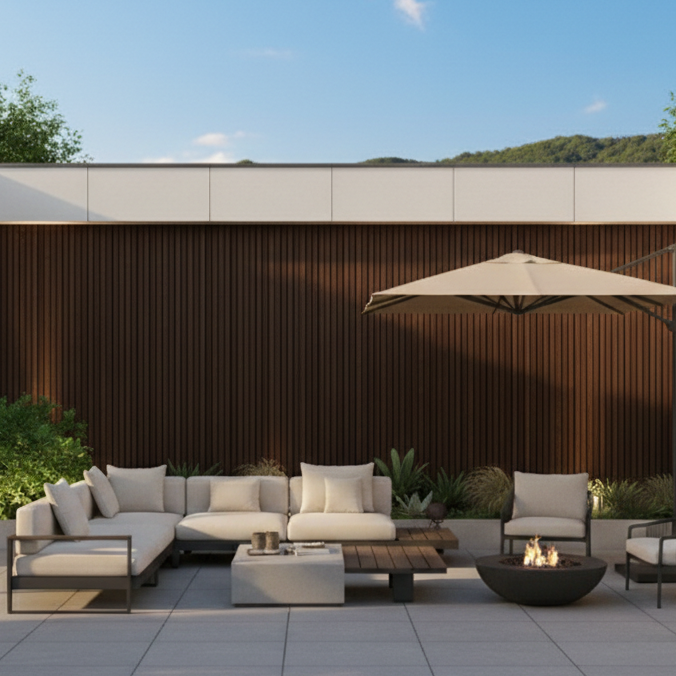 Outdoor Slat Wall Panels | Premium Composite Technology | 230cm x 152m