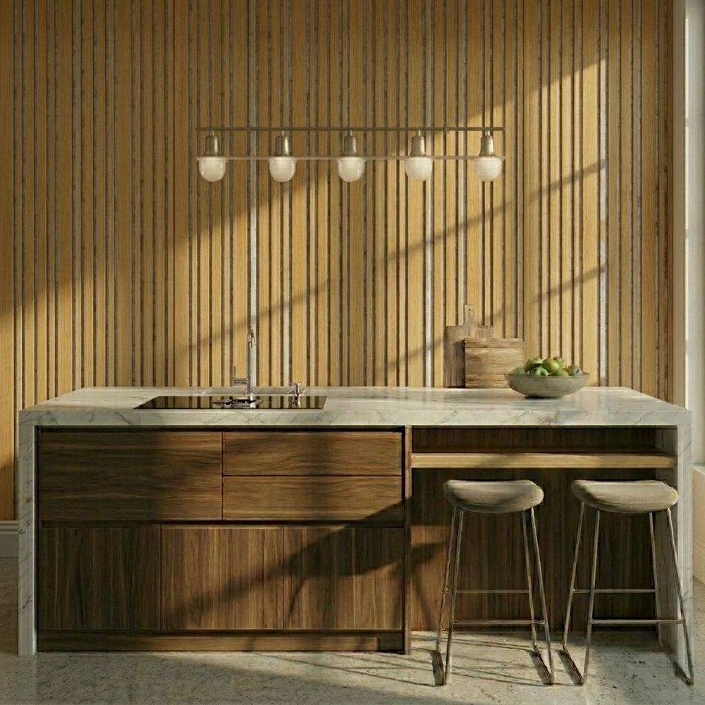 ACOUSTIC MULTI WIDTH PANEL- OAK + SILVER